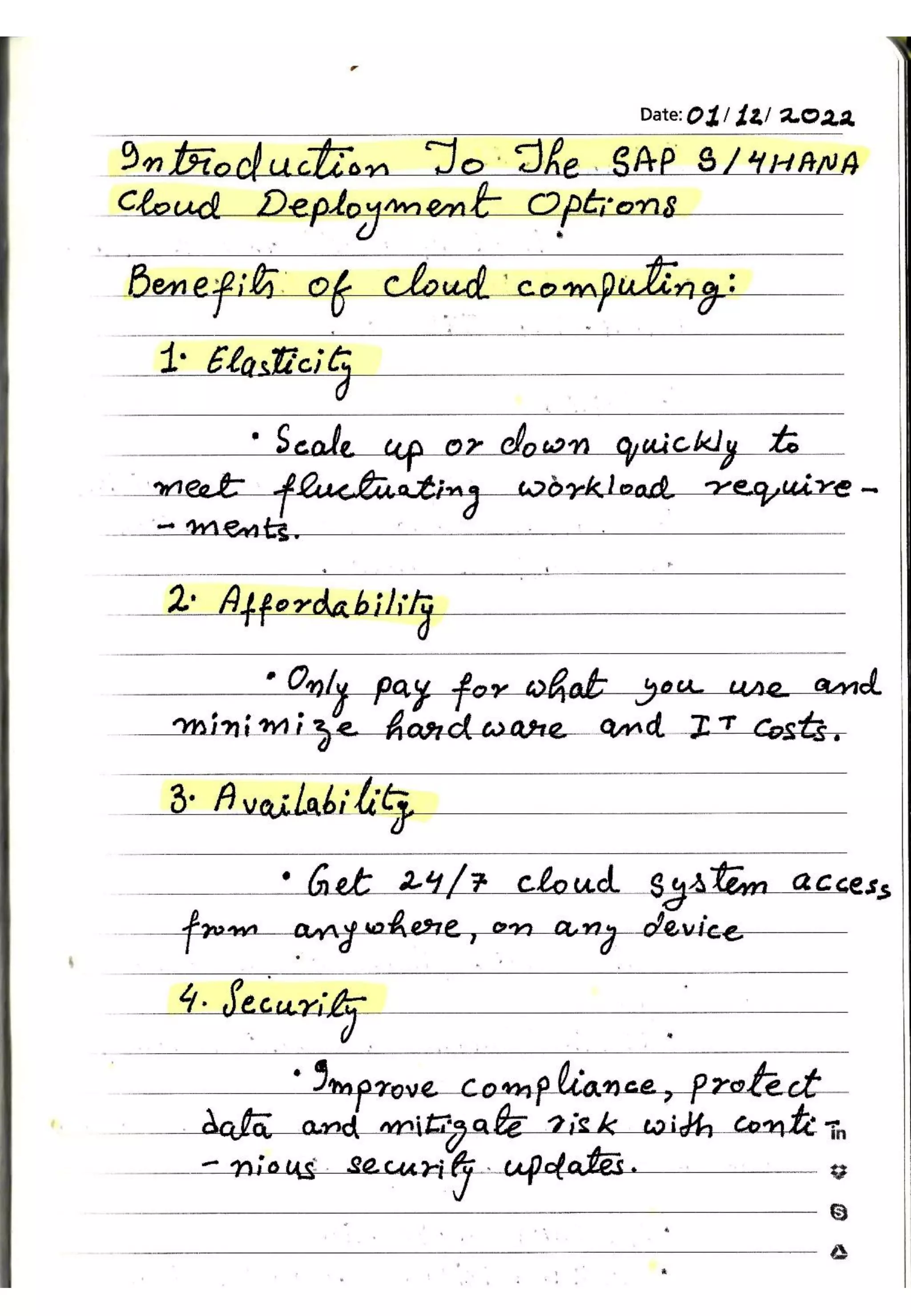 S/4 HANA Hand Written Notes | PDF