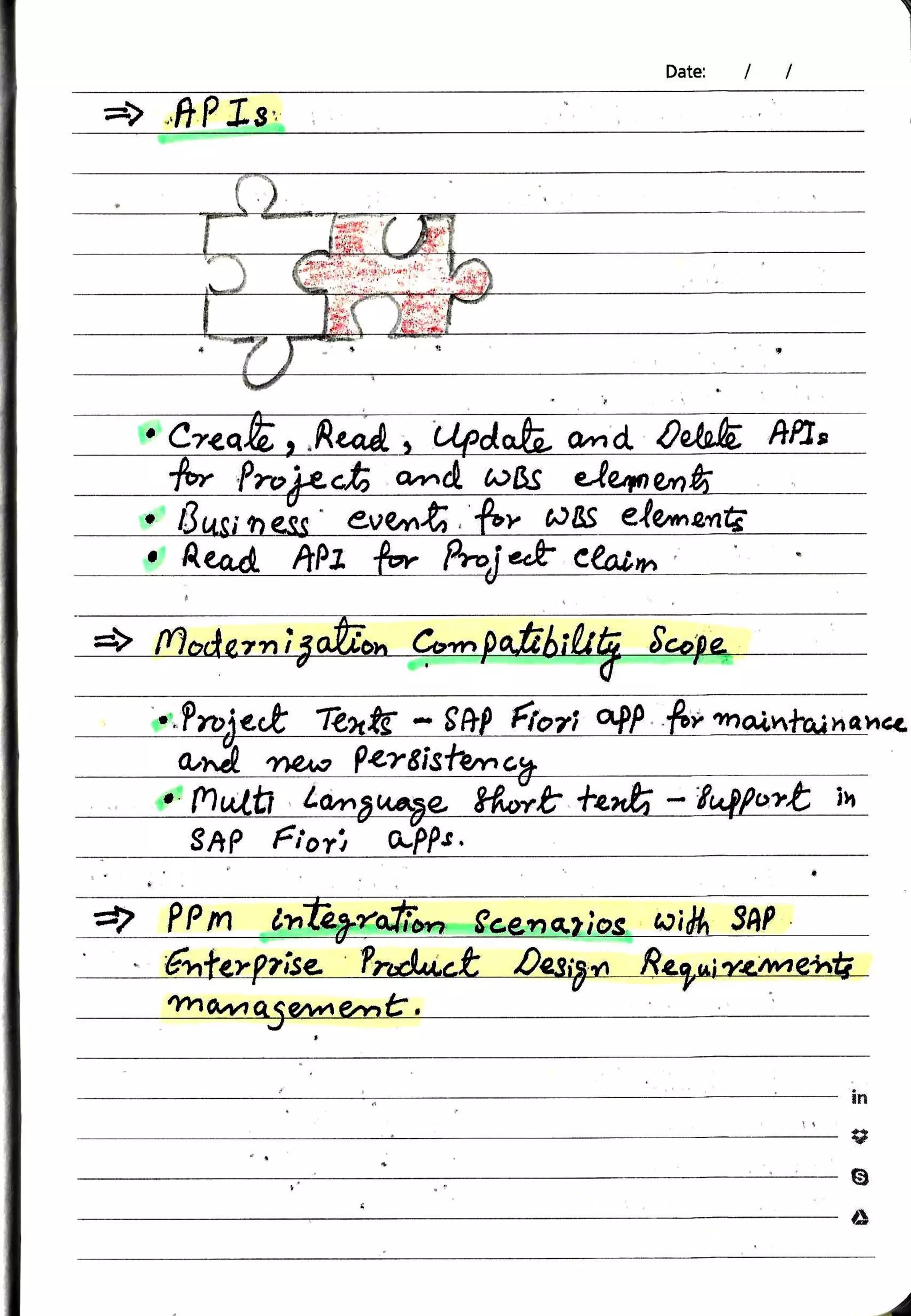 S/4 HANA Hand Written Notes | PDF