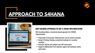S4HANA Move: Seamless Transition with CBS Consulting | PPT
