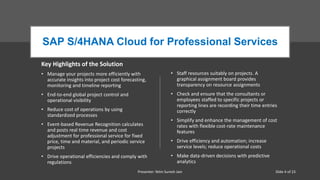 Professional Services in SAP S/4HANA Cloud 2102 | PPTX