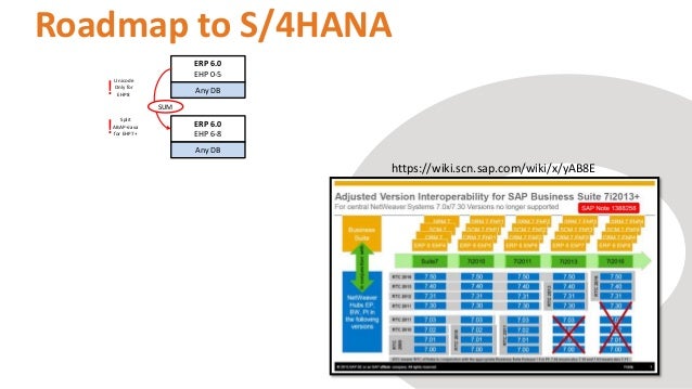 Roadmap to SAP S/4HANA