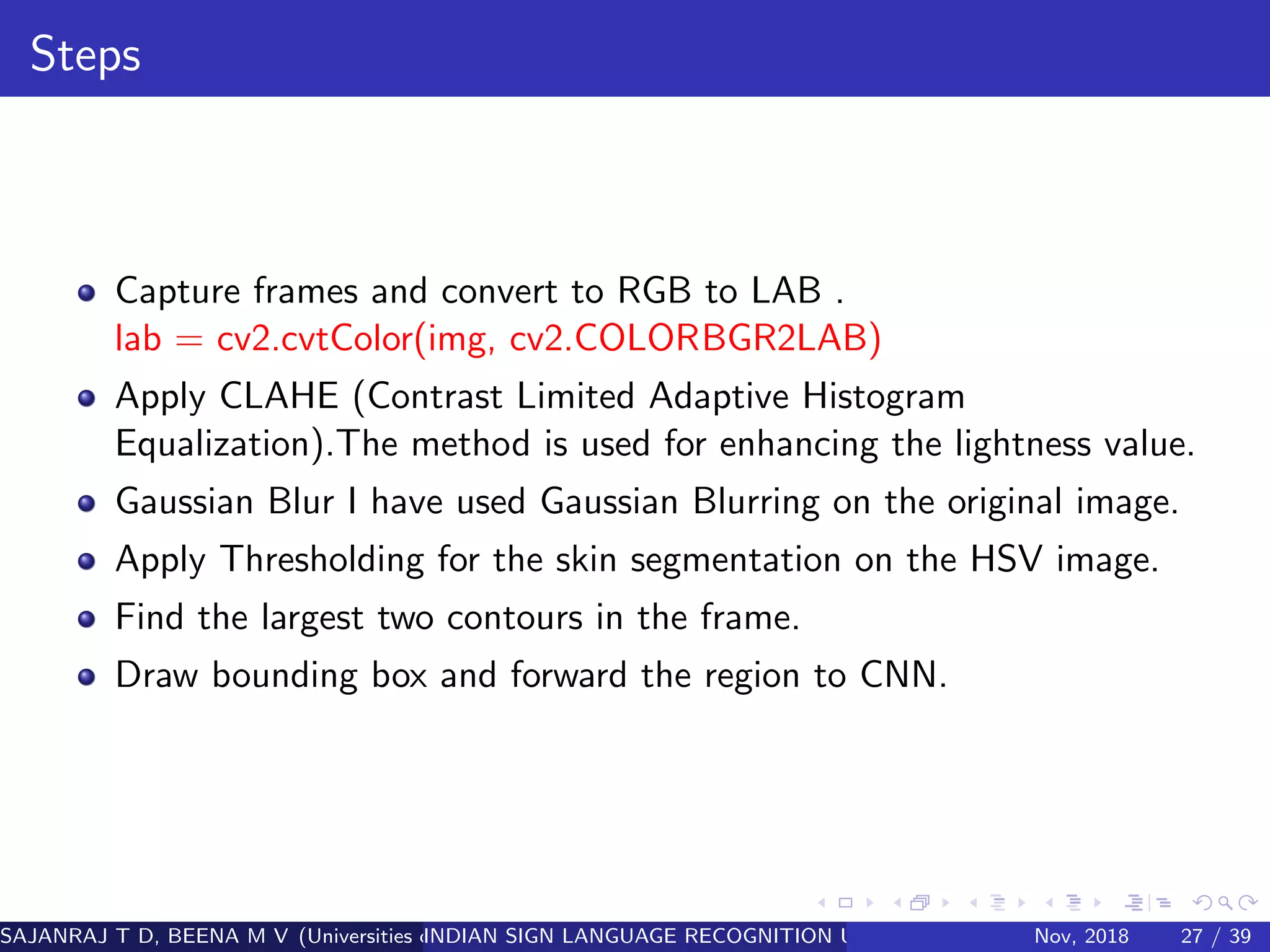 Indian-Sign-Language-Recognition | PDF