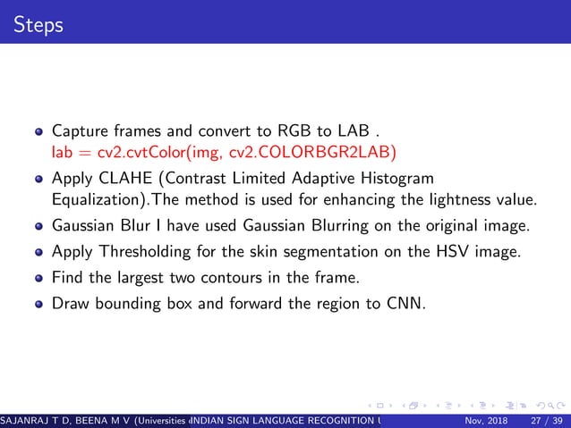 Indian-Sign-Language-Recognition | PDF
