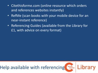 Plagiarism & Referencing 2014 | PPT