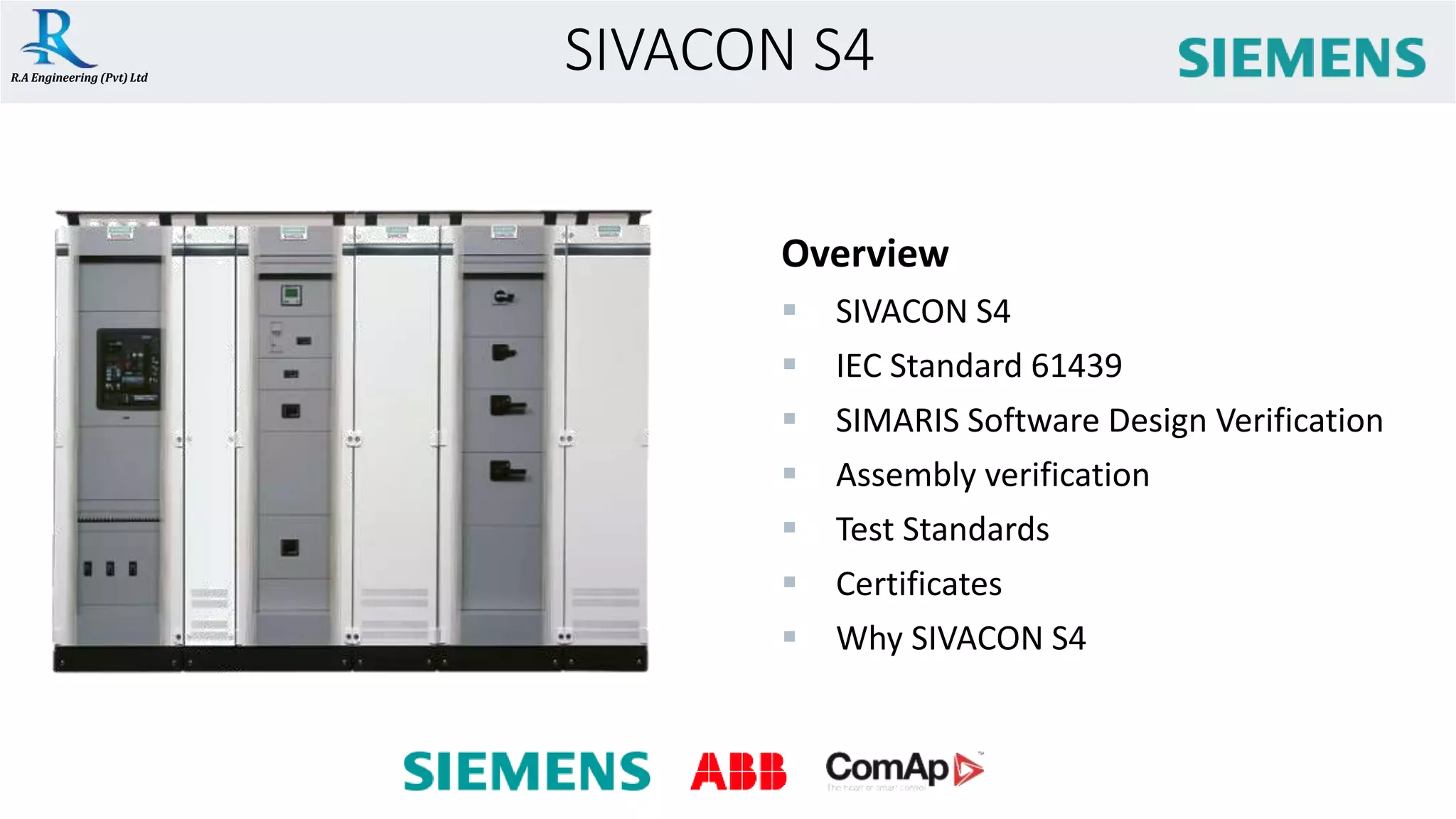 SIVACON S4 Presentation - R.A. Engineering partnered with Siemens | PPT