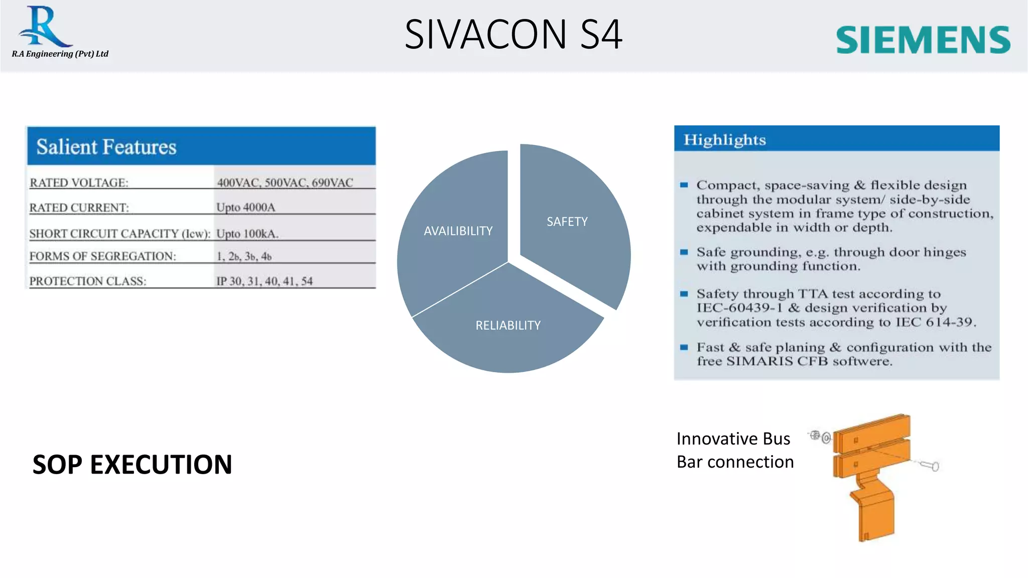 SIVACON S4 Presentation - R.A. Engineering partnered with Siemens | PPT