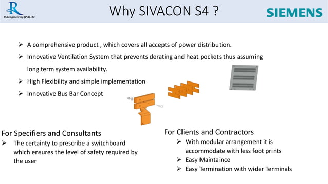 SIVACON S4 Presentation - R.A. Engineering partnered with Siemens | PPT