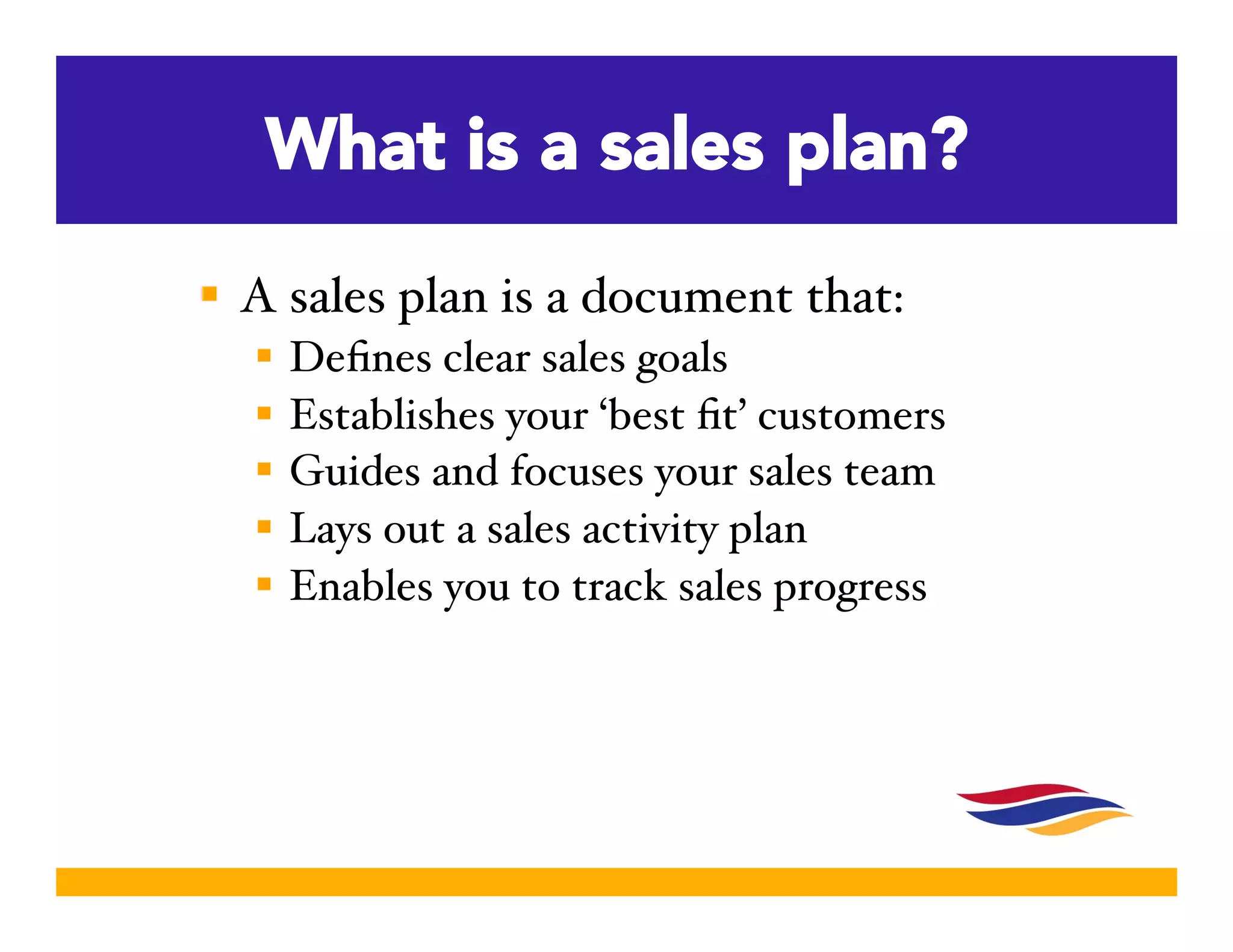 Creating a Successful Sales Plan - Slideshare Edition | PDF