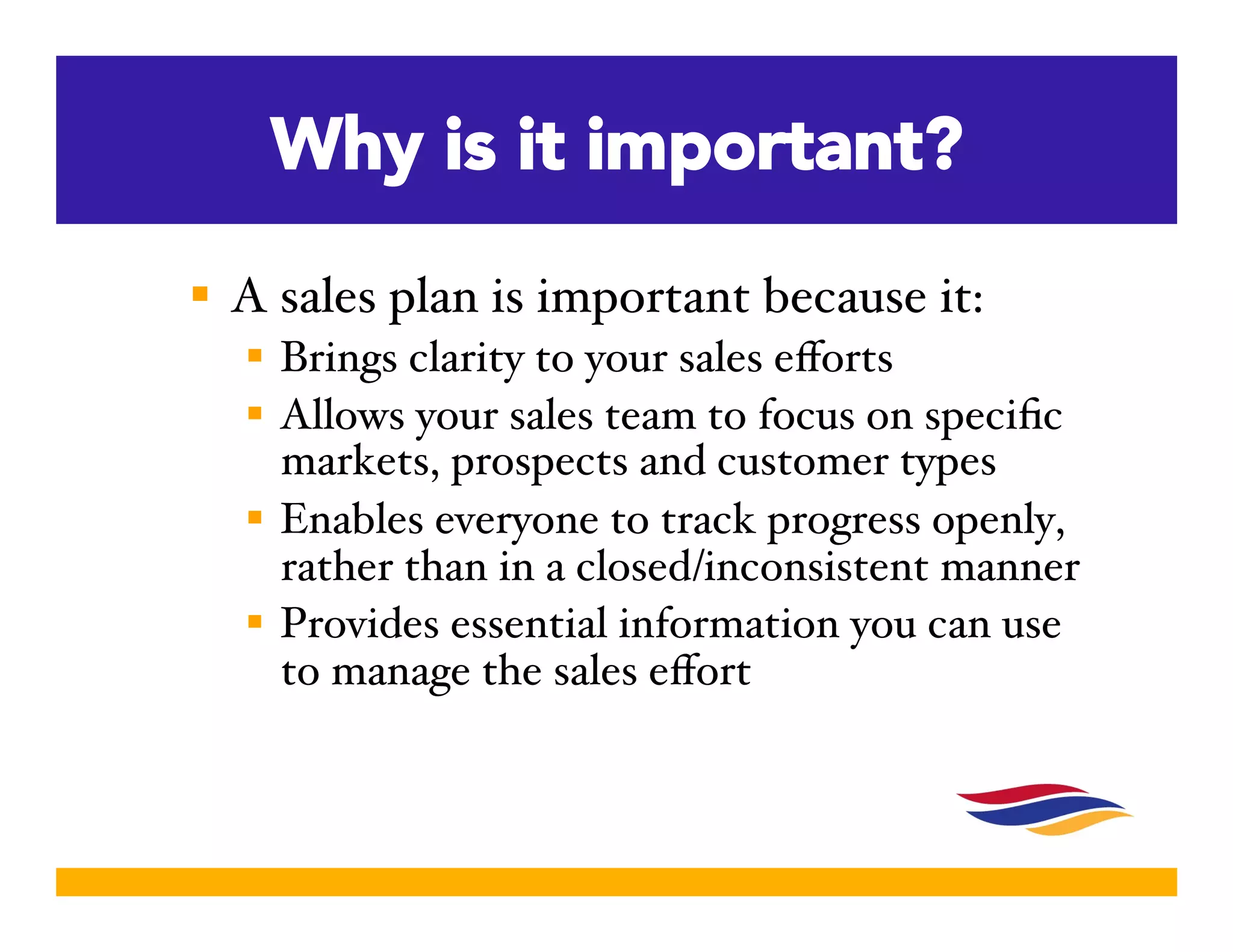 Creating a Successful Sales Plan - Slideshare Edition | PDF