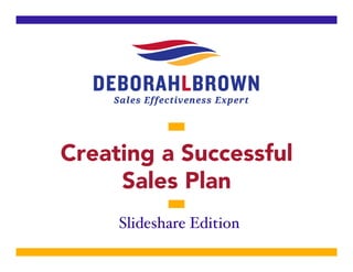 Creating a Successful Sales Plan - Slideshare Edition | PDF