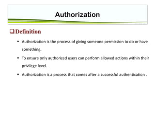 S5-Authorization | PPT