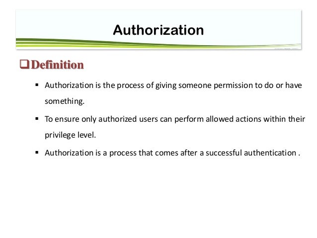 S5-Authorization