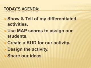 Developing tiered lessons using nwea map scores | PPTX