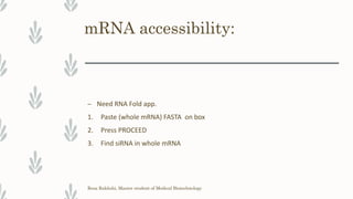 siRNA desiging | PPT