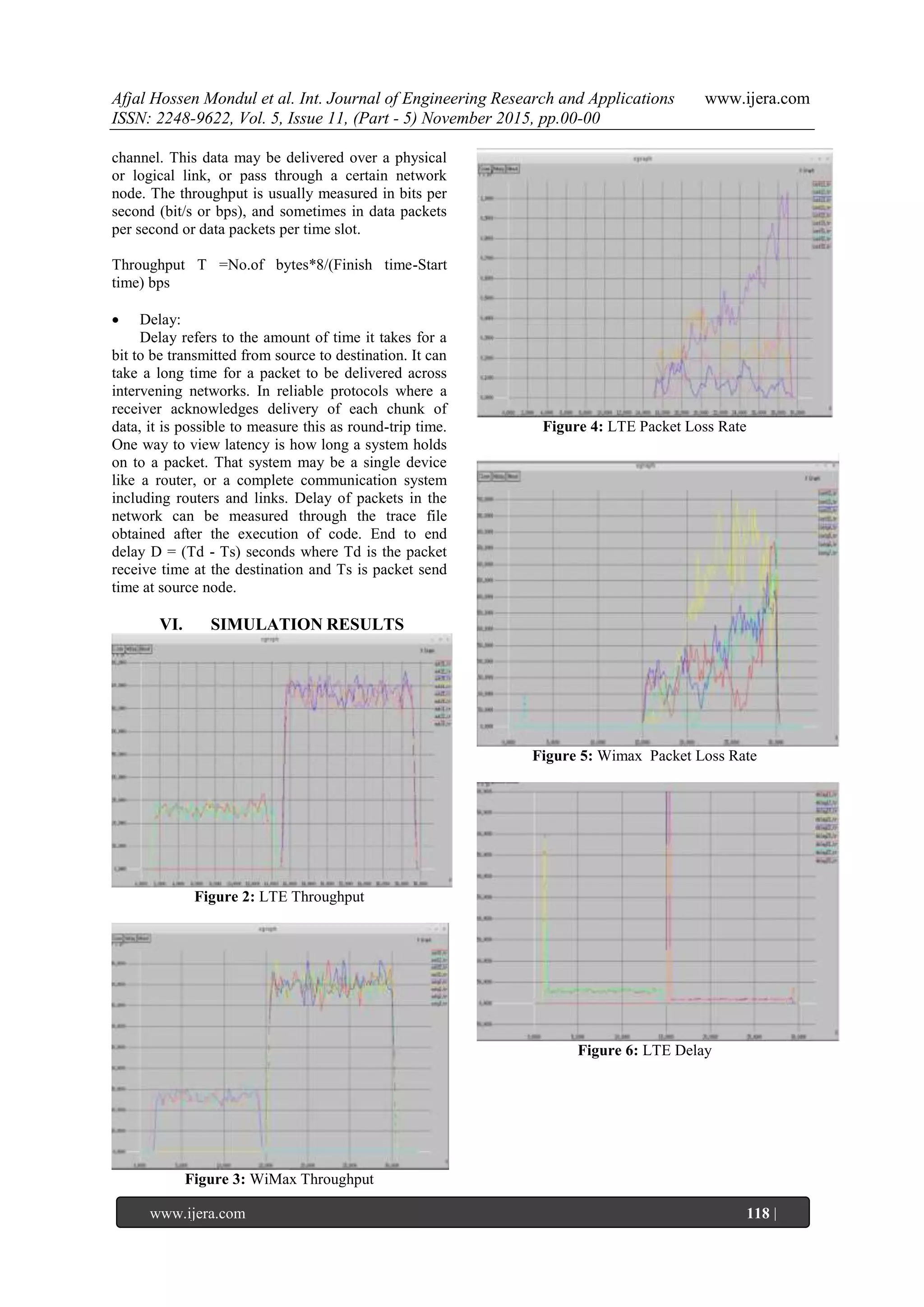 Performance Analysis Of Wimax And Lte Using Ns 2 Pdf