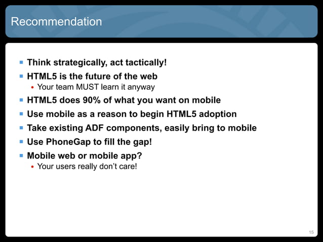 Creating Next Generation Adf Mobile Applications Ppt