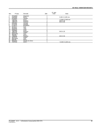 Catalogo de peças Colheitadeira S-550 | PDF