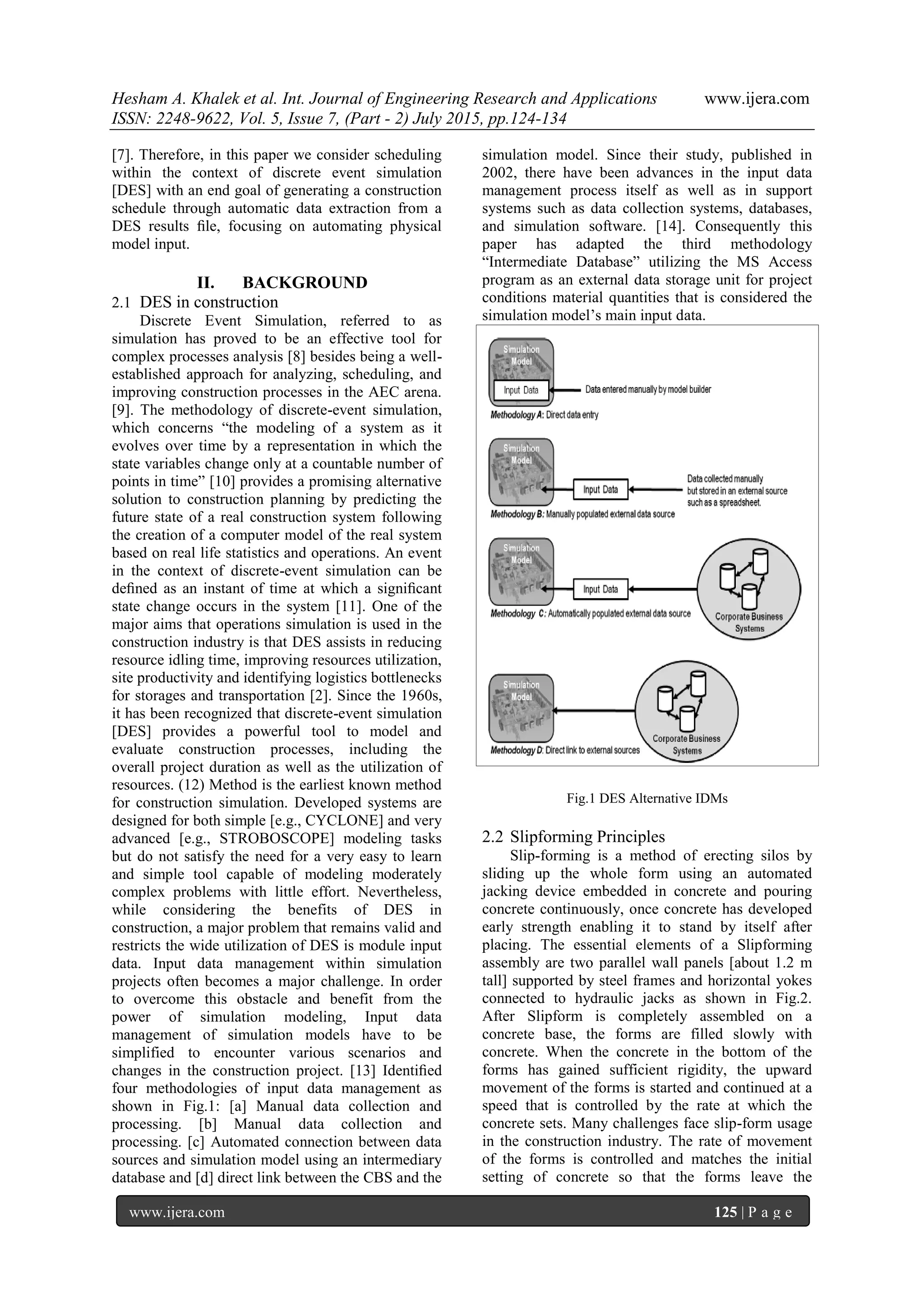 An Automated Input Data Management Approach For Discrete Event Simulation Application In Slip