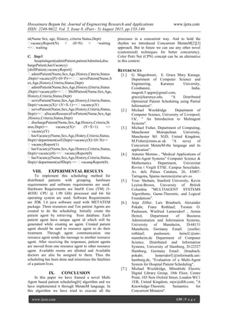 Agent Oriented Patient Scheduling System: A Concurrent Metatem Based Approach | PDF