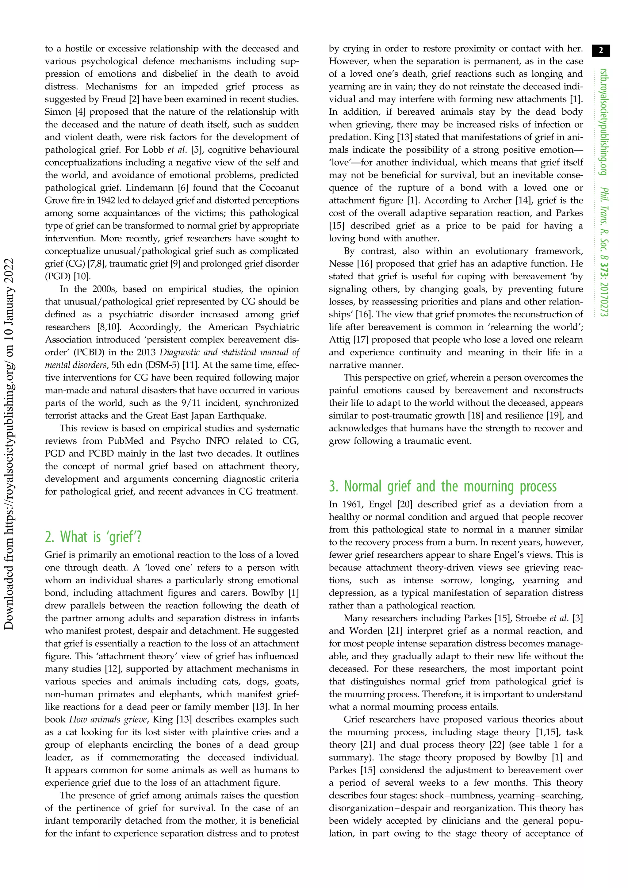 Complicated grief recent developments in diagnostic criteria and ...