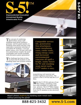 S-5 Solar PV Kit | PDF