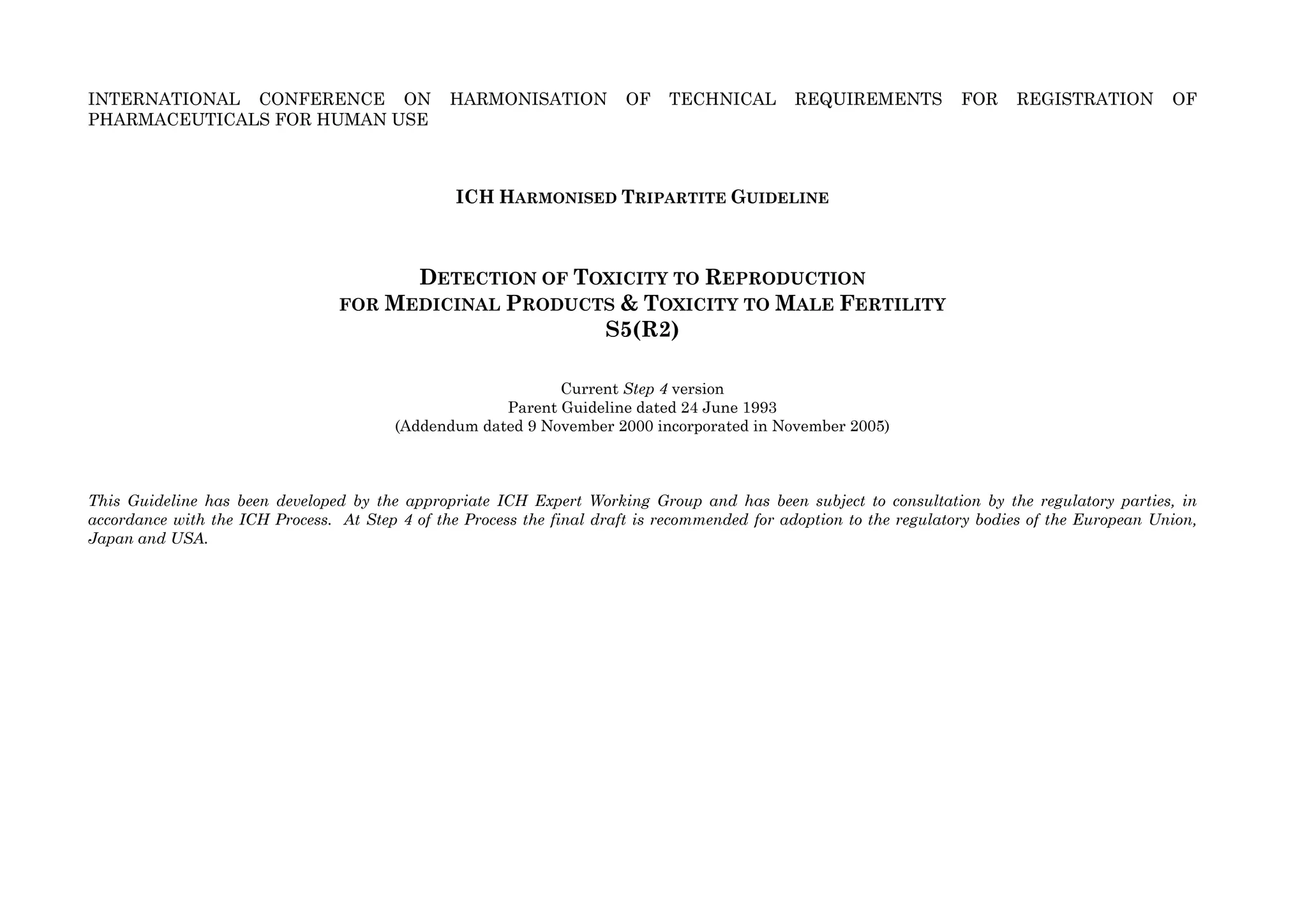 S5R2Guideline.pdf Ich toxicoly guideline | PDF