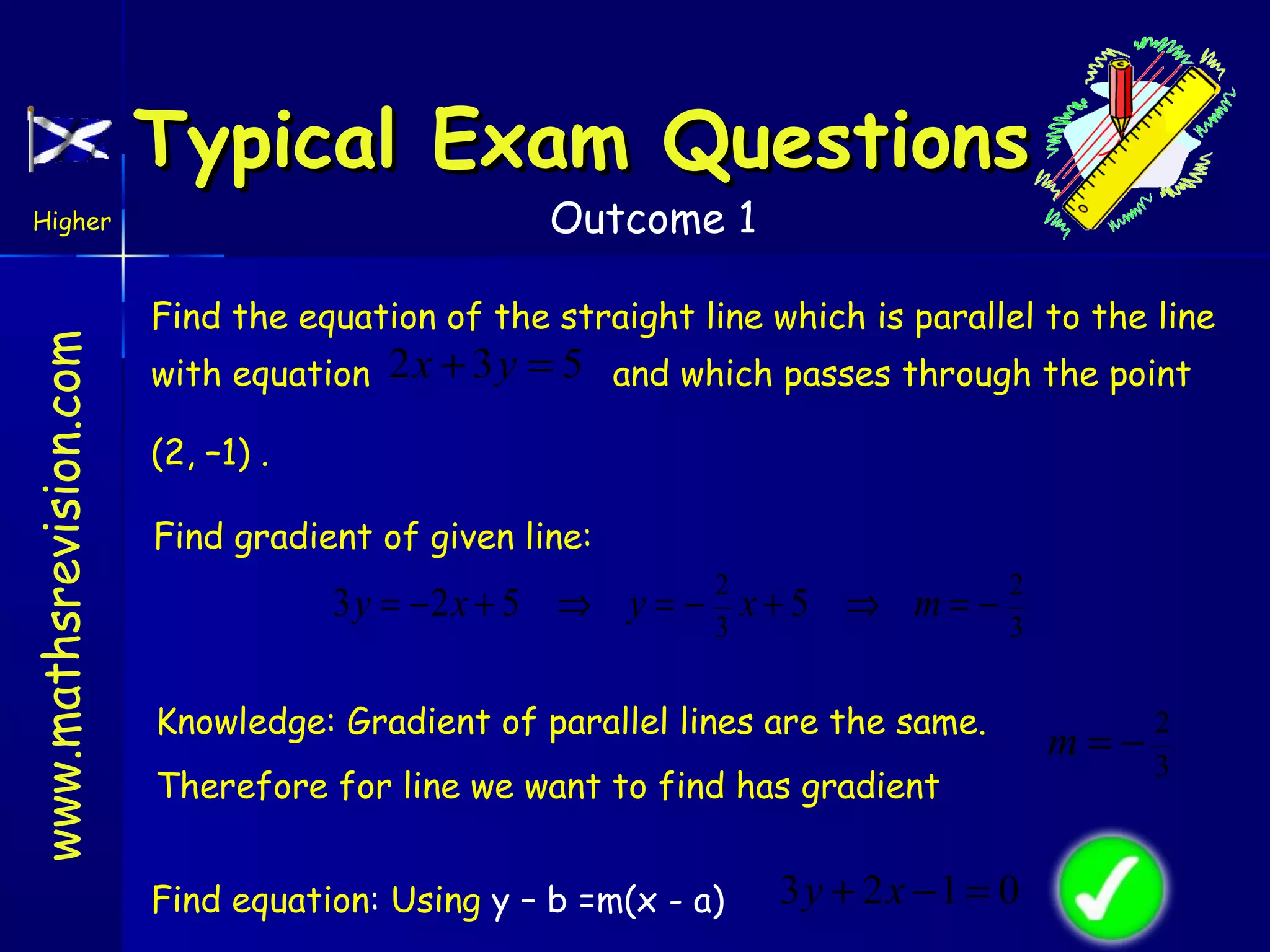 S5 unit 1- The Straight Line | PPS