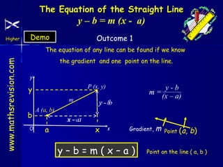 S5 unit 1- The Straight Line | PPS