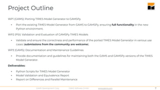 A GAMSPy Port of the TIMES Model Generator | PPT