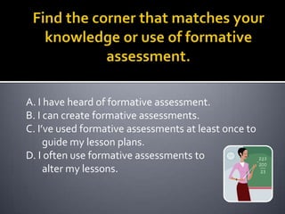 Using formative assessment to differentiate by readiness | PPT