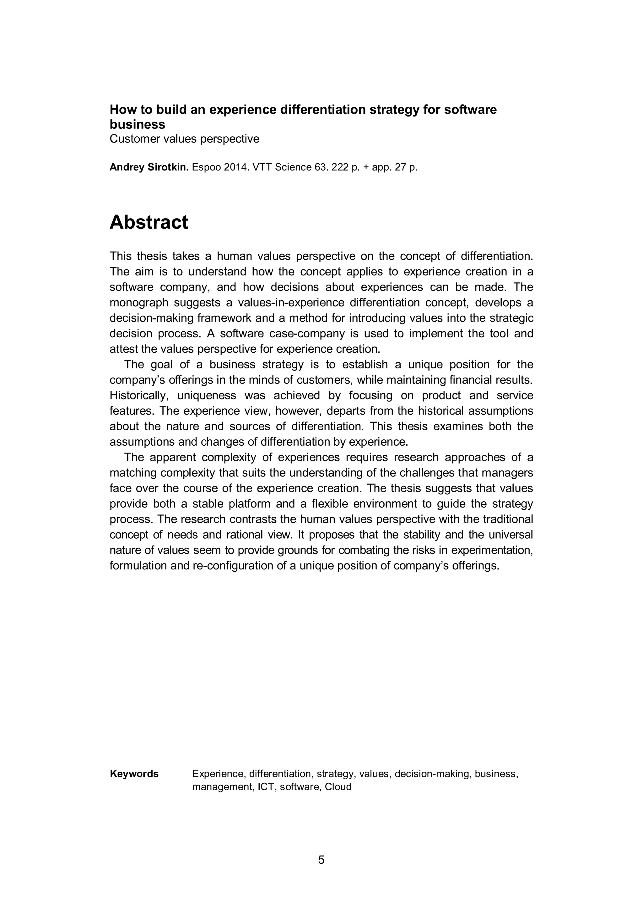 How to build an experience differentiation strategy for software ...