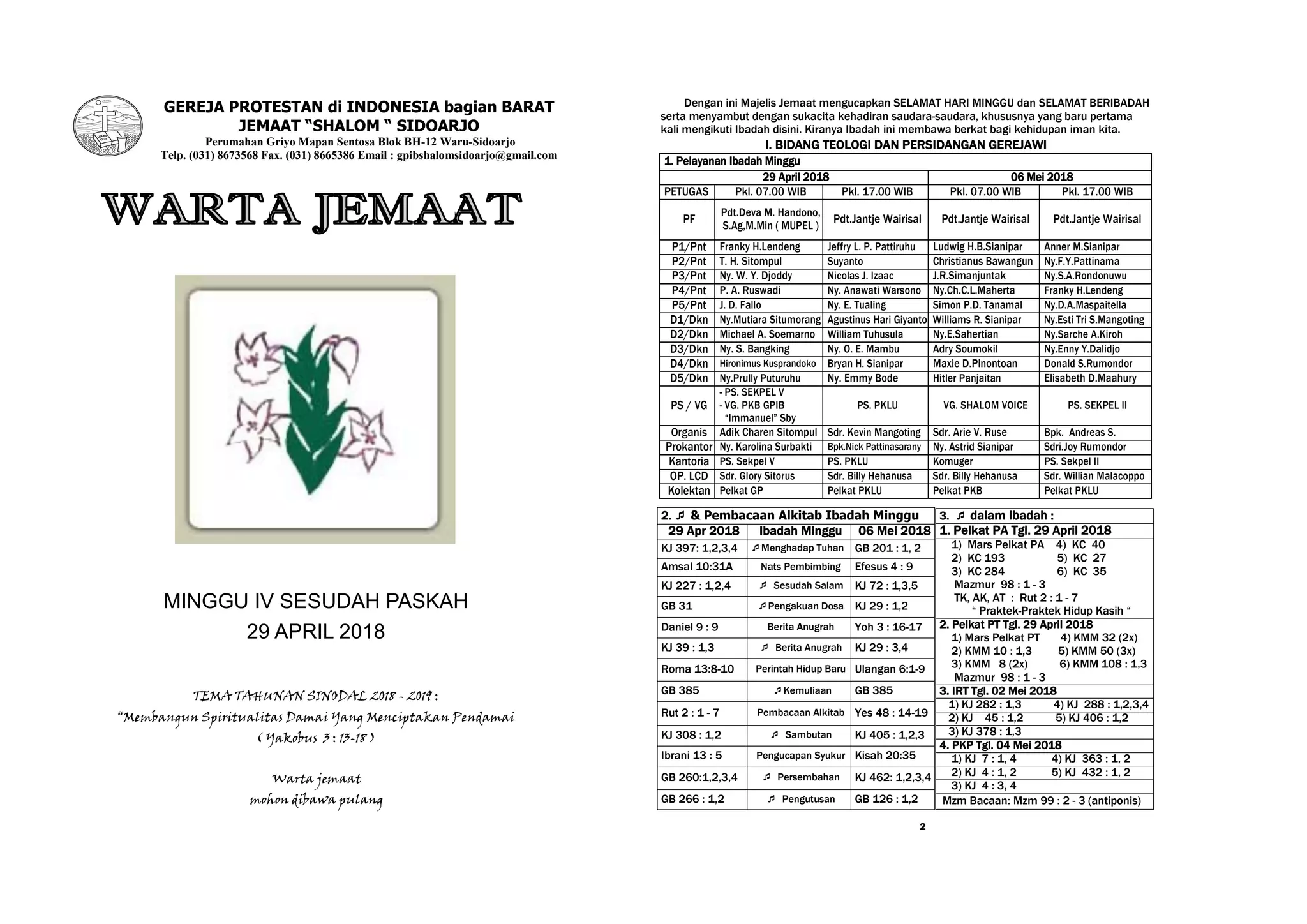 Warta Jemaat / 29 april-2018 | PDF