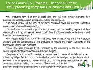 Financing horticulture by leveraging the value chain – some structures ...