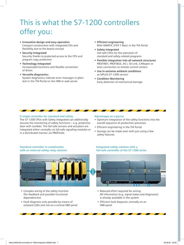 Brochure bộ lập trình PLC Siemens S7-1200 | PDF | Computer Software and Applications | Computing