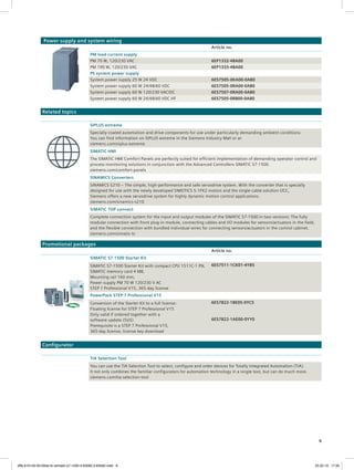 Brochure bộ điều khiển PLC S7-1500 | PDF