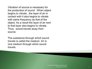 Propagation of Sound | PPTX