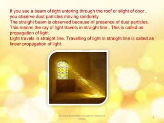 Propagation of Light | PPTX