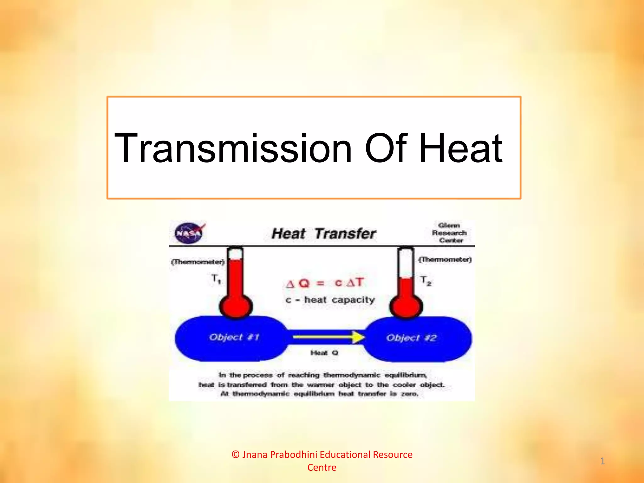 Transmission of Heat | PPT