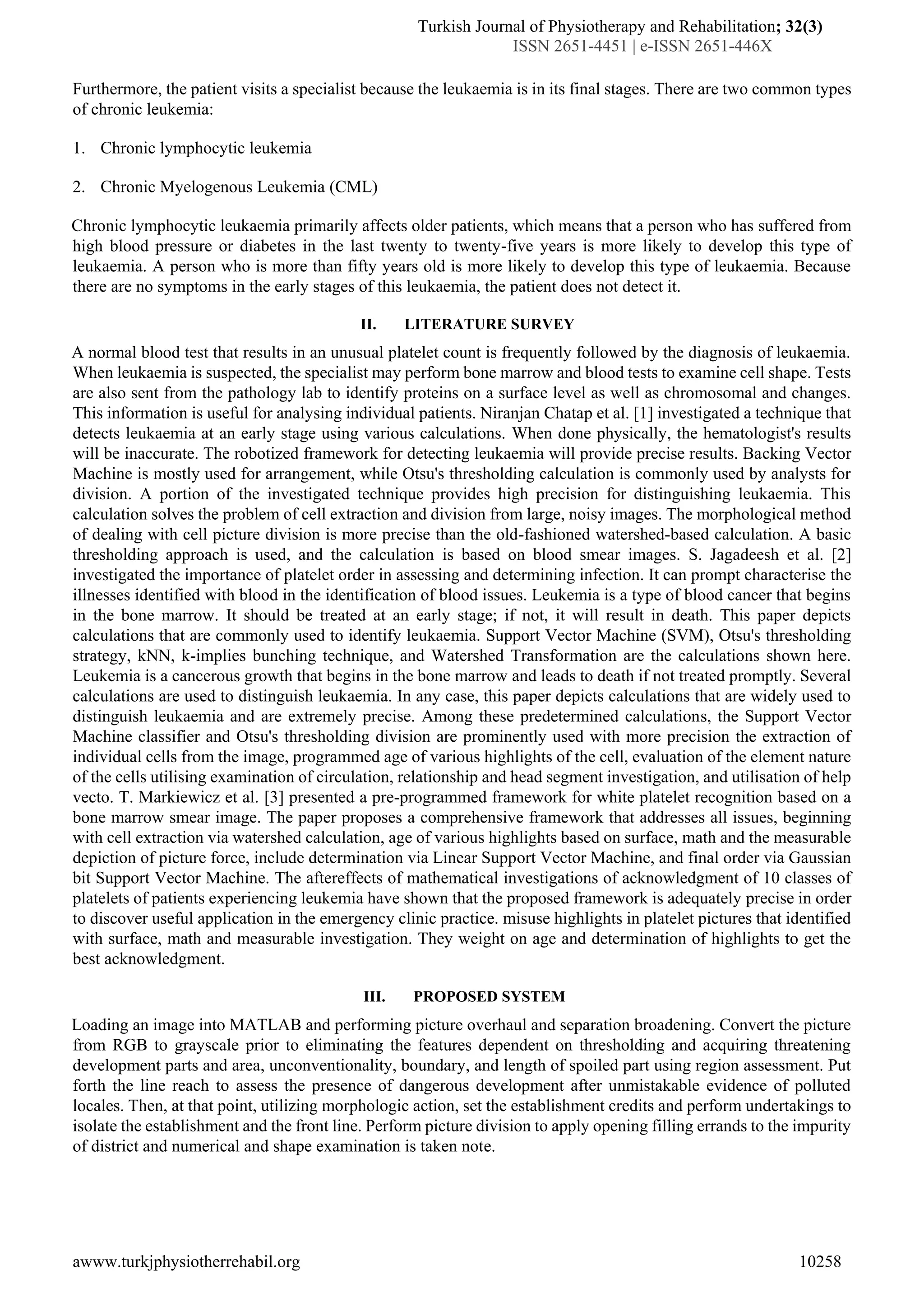 Leukemia Blood Cancer Detection Using MATLAB | PDF