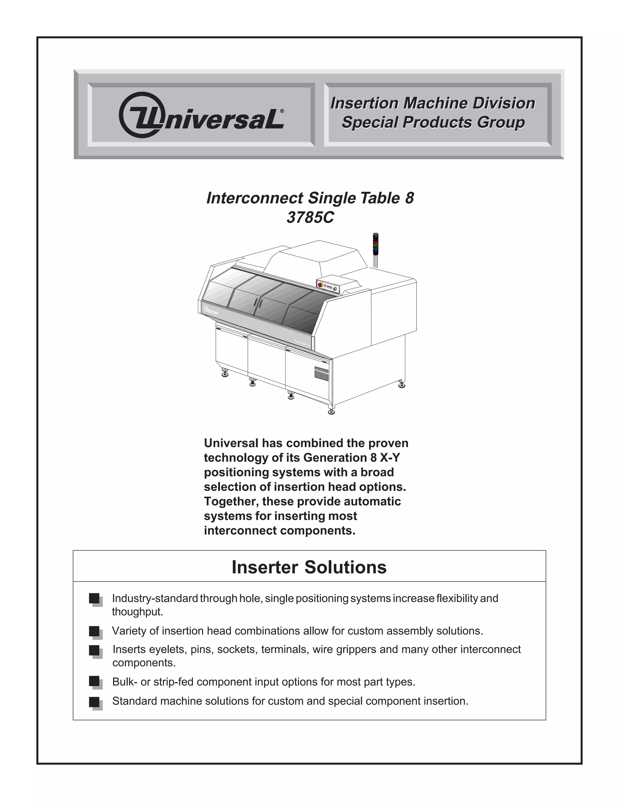 S7000 Interconnect Insertion machine for PCB Assembly | PDF