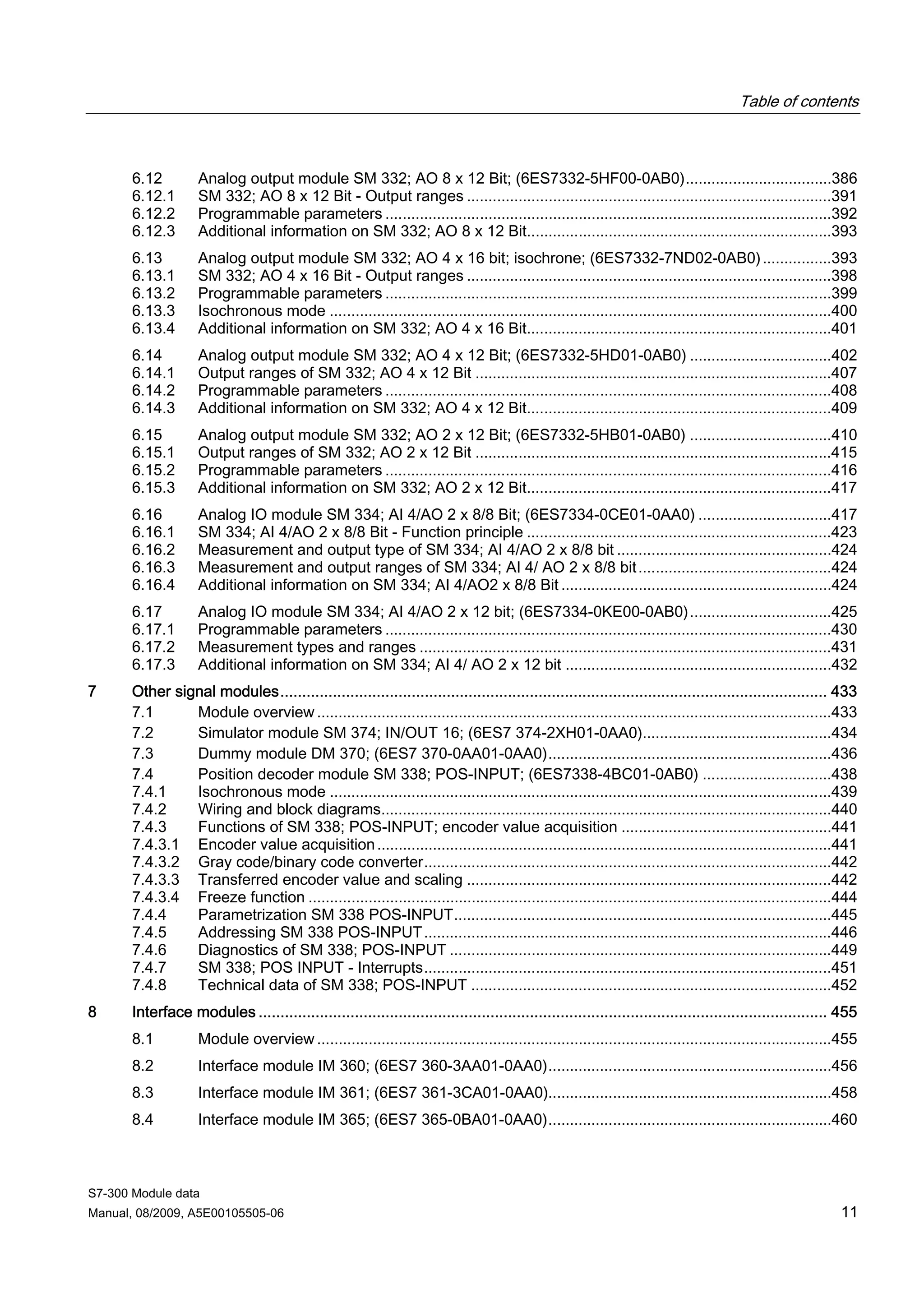 PLC S7- 300 module data_manual_en-us_en-us | PDF