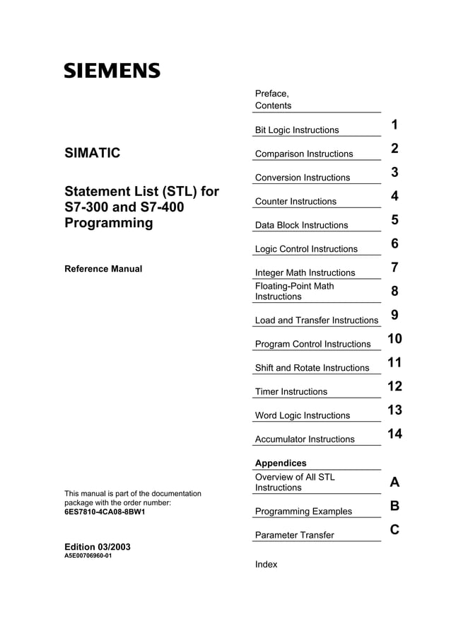 S7 300 stl_programming_manual | PDF