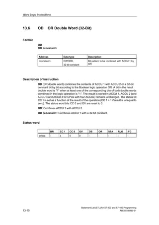 S7 300 stl_programming_manual | PDF