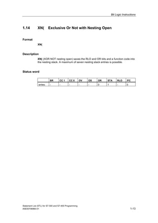 S7 300 stl_programming_manual | PDF
