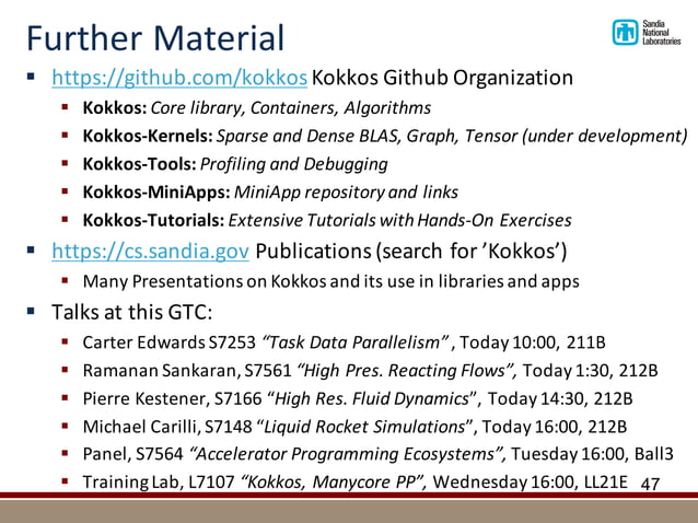 The Kokkos C++ Performance Portability EcoSystem | PPT
