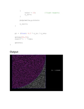 Monte carlo pi | DOCX