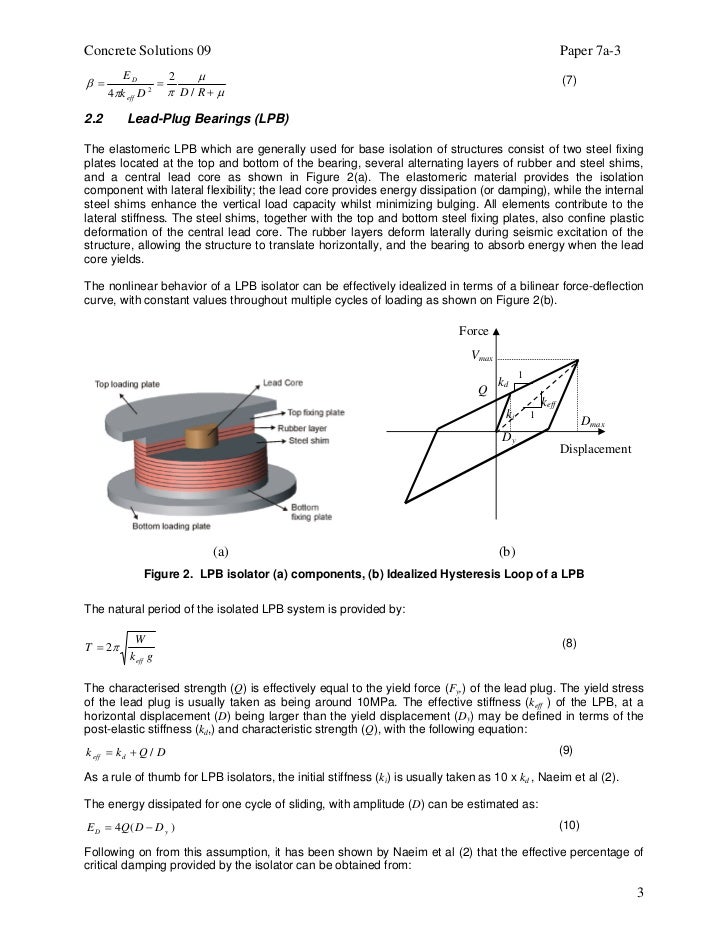 Seismic Protection Of Structures With Base Isolation