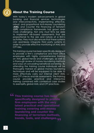 S7C - AML and CFT Operational Compliance Training Course (2018) | PDF ...