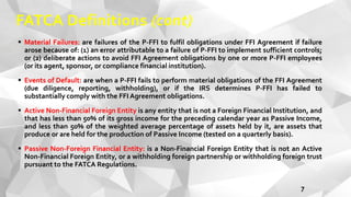 S7C - The FATCA Regulatory Framework | PPT
