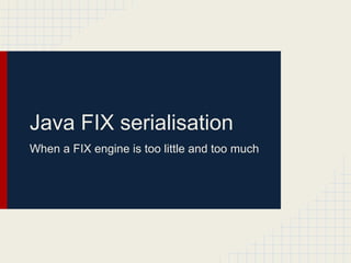 Fix Bindings for Java | PPT